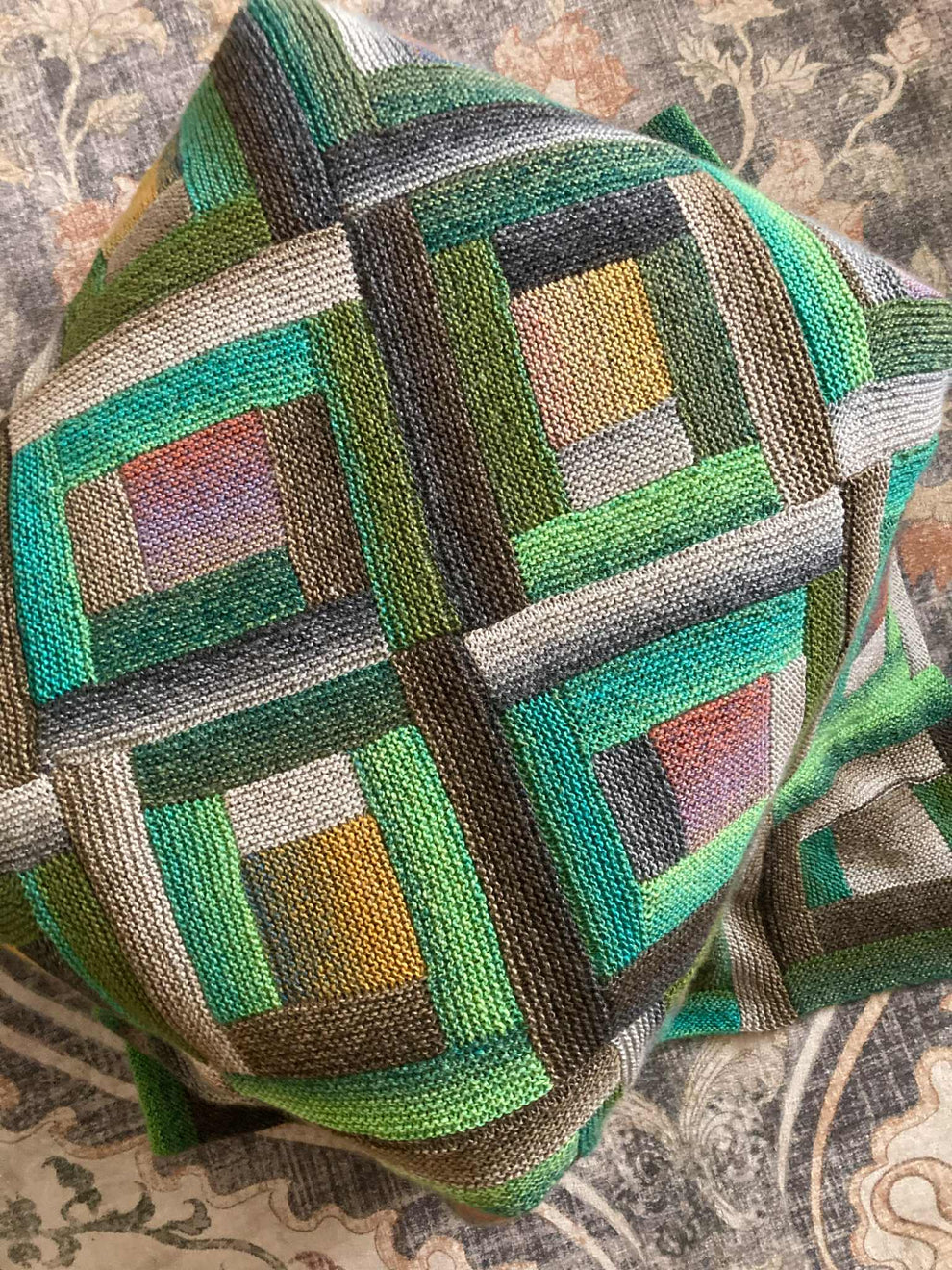 Meet Me at the Cabin - Log Cabin Knitting Pattern – While They Dream